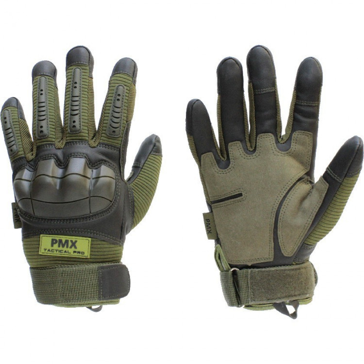 Перчатки тактические PMX Tactical Pro PMX-26 прорезиненный кастет Хаки ...